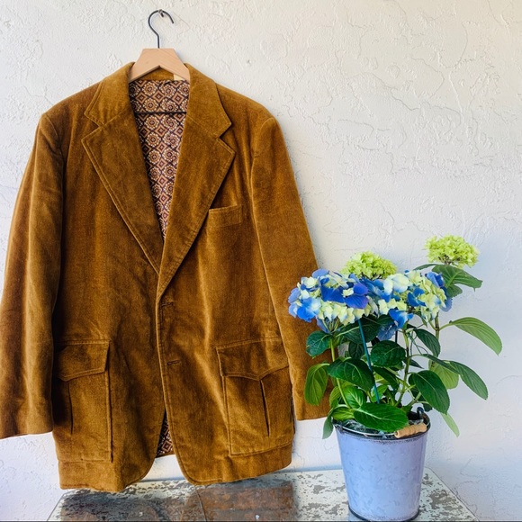 Vintage | Jackets & Coats | Vtg 7s Vsco Tan Brown Corduroy Oversized ...